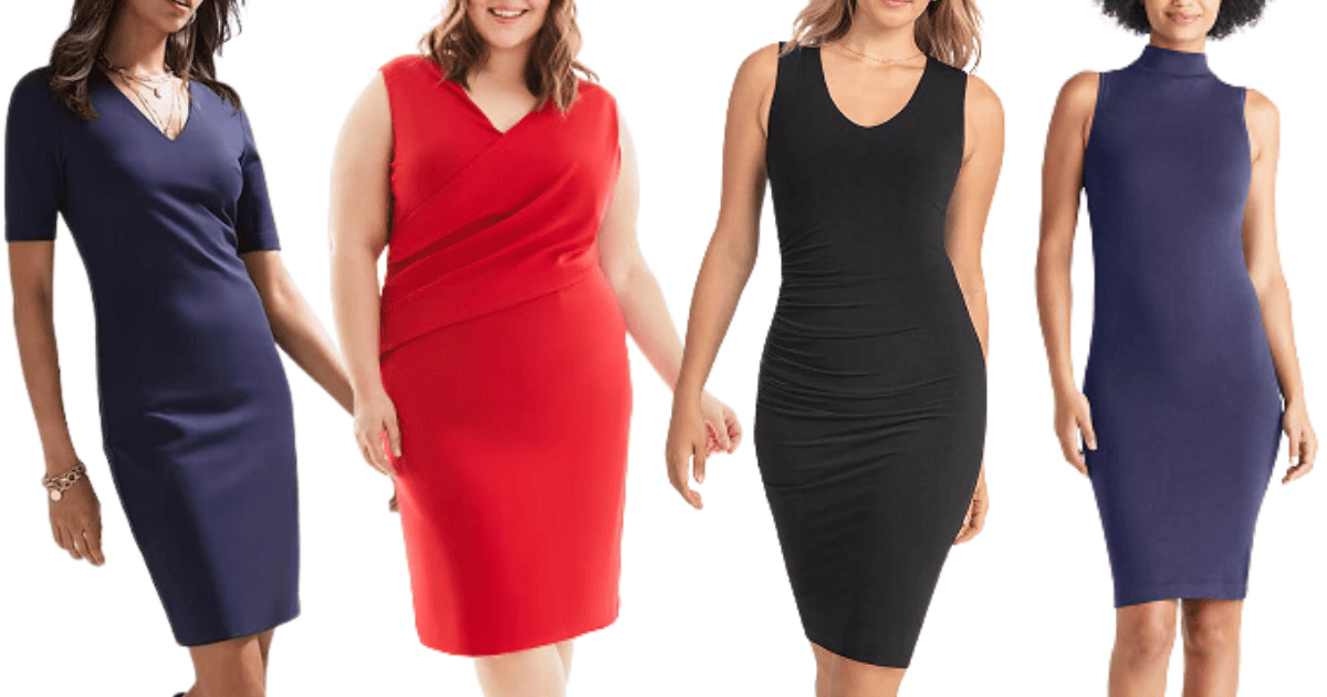 The Best Work Dresses with Built-In Shapewear - Corporette.com
